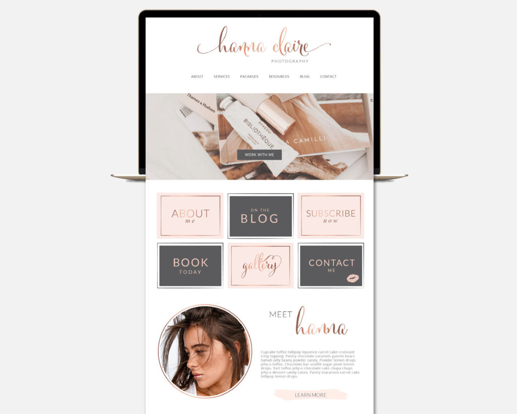 Initial Photography Logo • Macarons and Mimosas