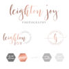 Creative Modern Rose Gold Logo • Macarons and Mimosas