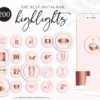 Rose Gold Marble Highlight Covers • Macarons and Mimosas