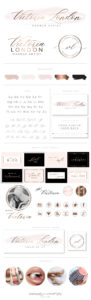 Victoria London Logo Set • Macarons and Mimosas