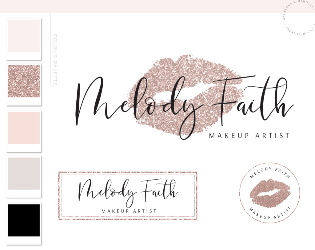 Melody Faith Logo Set • Macarons and Mimosas