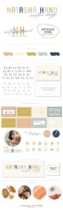 Natasha Hand Logo Set • Macarons and Mimosas