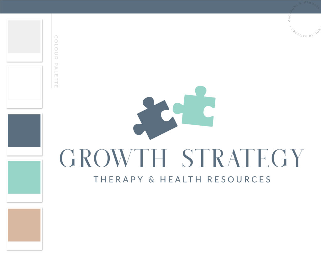 Growth Strategy Logo Design • Macarons and Mimosas