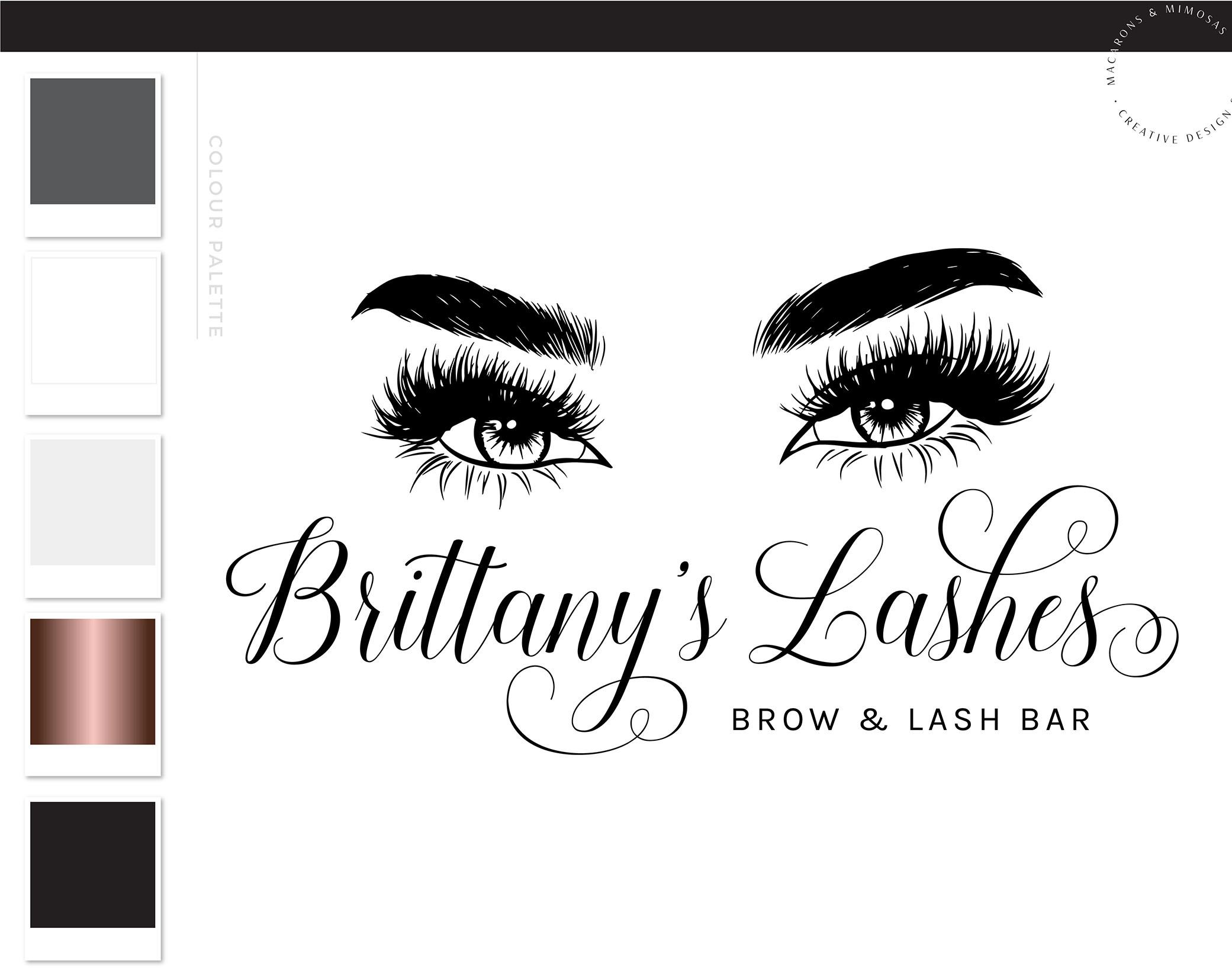 Brittany s Lashes Logo Design Ubicaciondepersonas cdmx gob mx