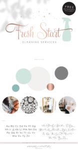 Fresh Start Logo Design • Macarons and Mimosas