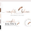 Complete Balance Logo Design • Macarons and Mimosas