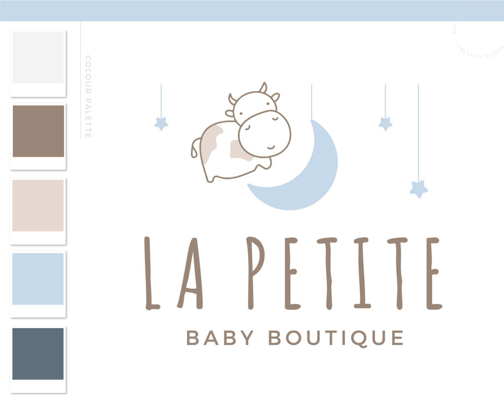 La Petite Logo Design • Macarons and Mimosas