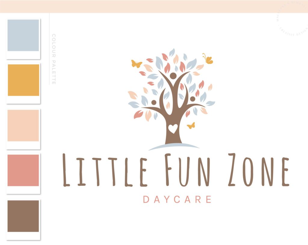 Little Fun Zone Logo Design • Macarons and Mimosas