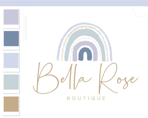 Bella Rose Logo Design • Macarons and Mimosas
