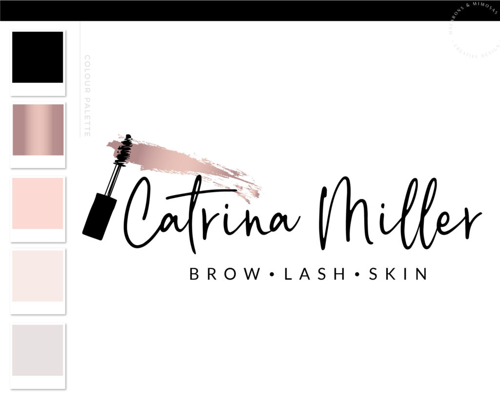 Catrina Miller Logo Design • Macarons and Mimosas