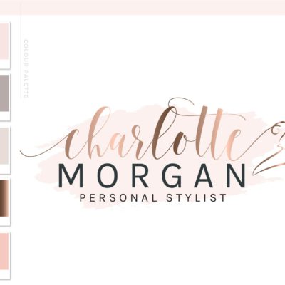 Charlotte Morgan Logo Design • Macarons and Mimosas