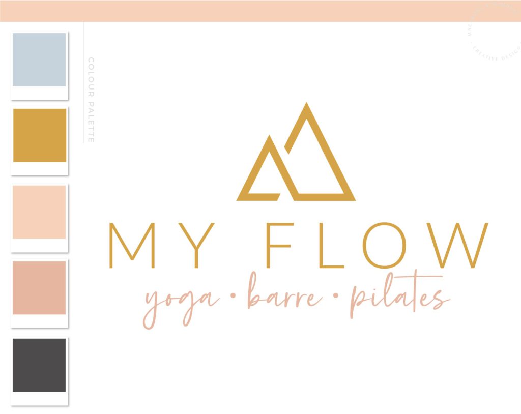 My Flow Logo Design • Macarons and Mimosas