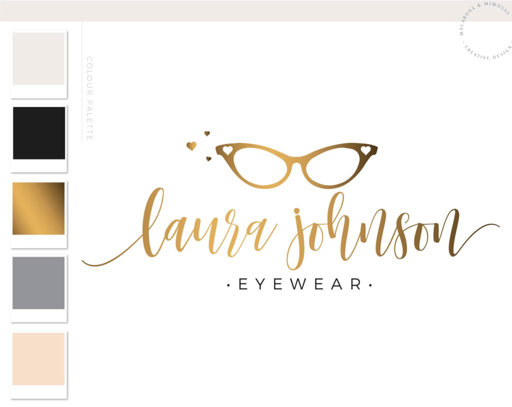 Laura Johnson Logo Design • Macarons and Mimosas