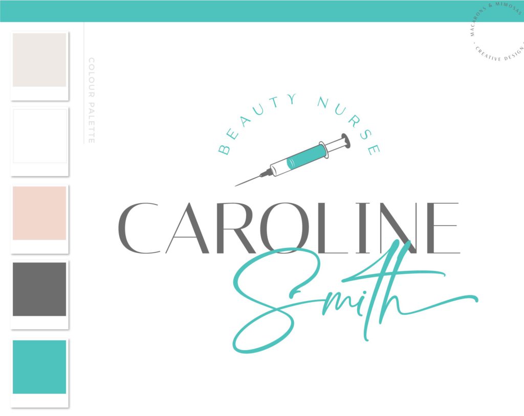 Caroline Smith Logo Design • Macarons and Mimosas
