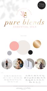 Pure Blends Logo Design • Macarons and Mimosas