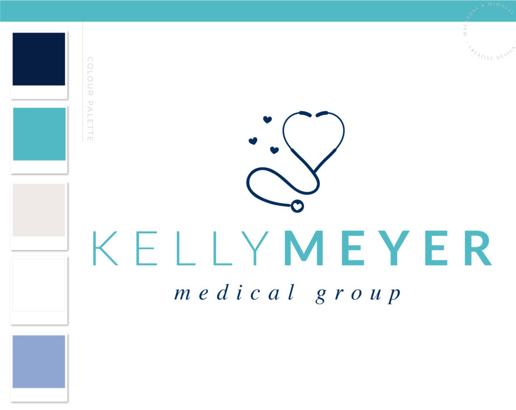 Kelly Meyer Logo Design • Macarons and Mimosas