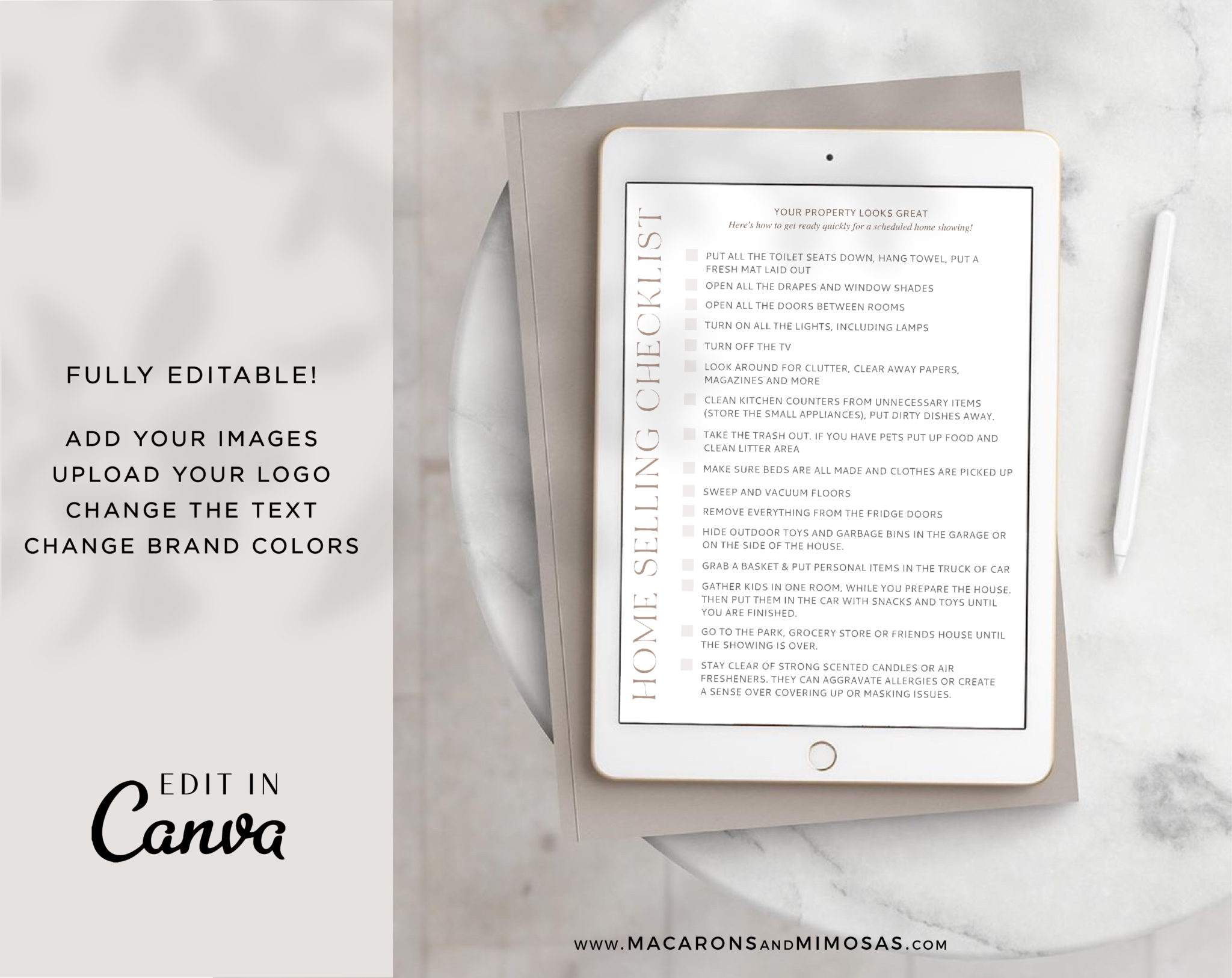 Home Buyers Guide Template for Canva • Macarons and Mimosas