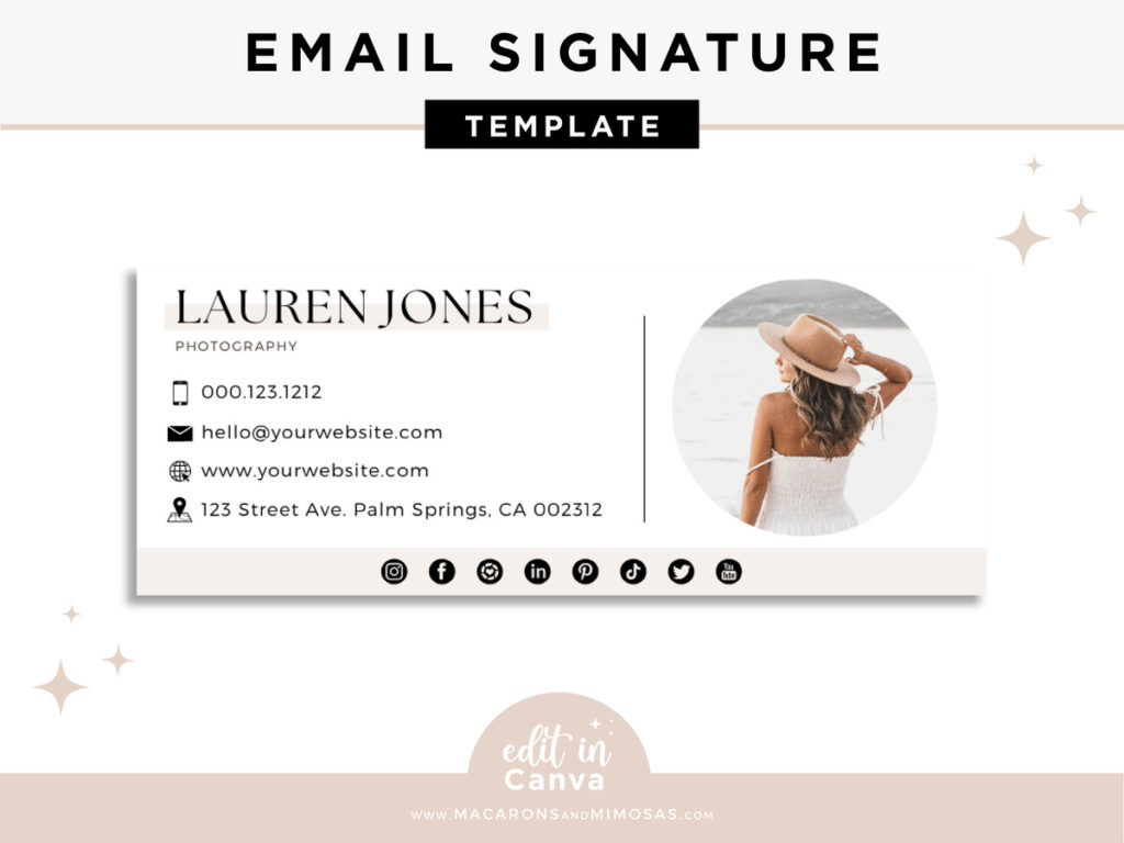Barcelona // Email Signature Template • Macarons and Mimosas