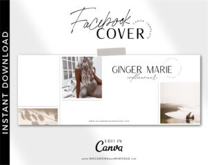 Facebook Banner Design maker in Canva • Macarons and Mimosas