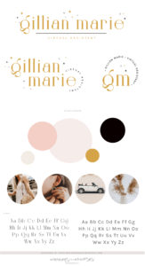 Vintage Retro Logo Design • Macarons and Mimosas