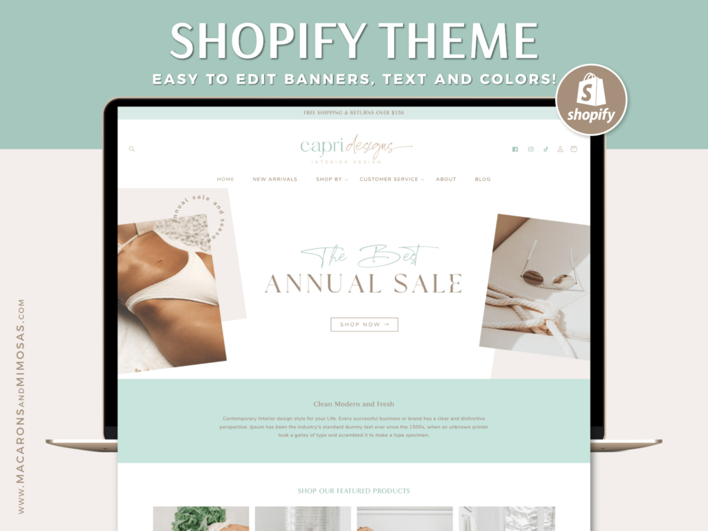 Simple Shopify Theme to Style Your Online Store