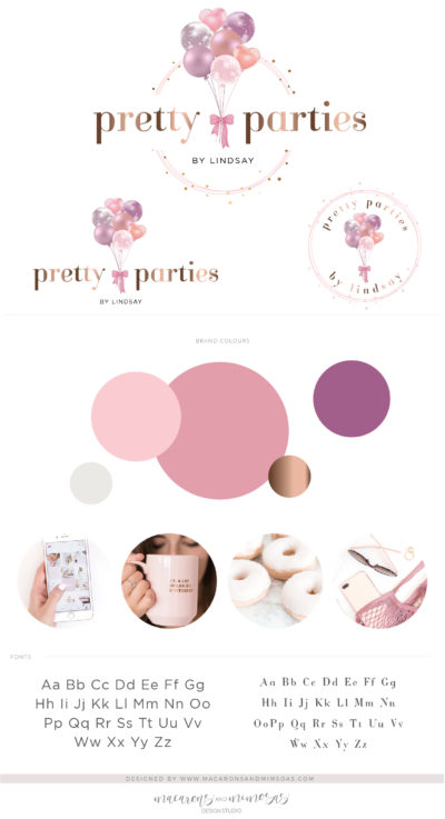 Event Planner Logo Design • Macarons and Mimosas