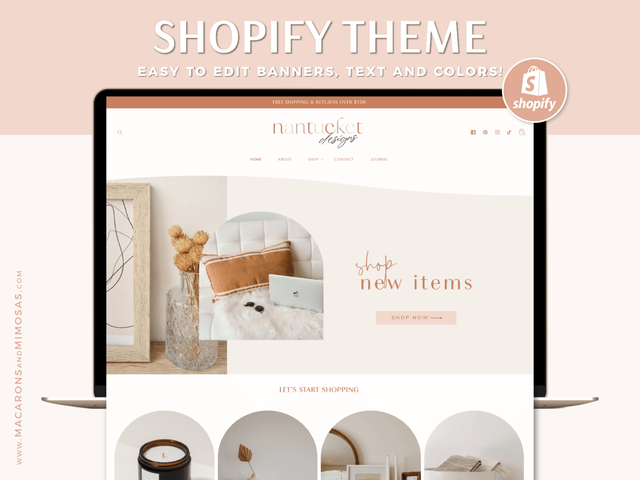 Neutral Boho Instagram Reel Templates • Macarons and Mimosas