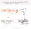 Modern Boho Logo Design • Macarons and Mimosas