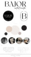 Modern Typeface Logo Design Set • Macarons and Mimosas