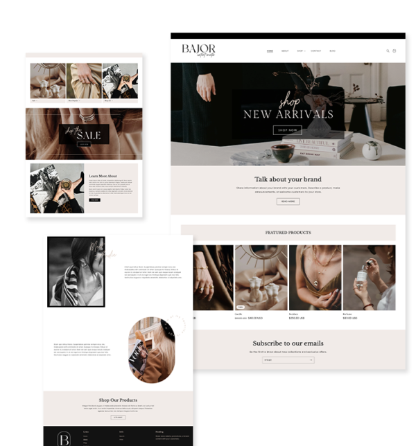 Shopify Template Showcase • Macarons and Mimosas