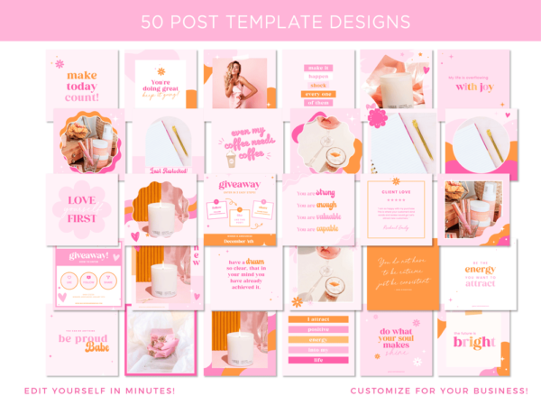 Instagram Profile Template Bundle • Macarons and Mimosas