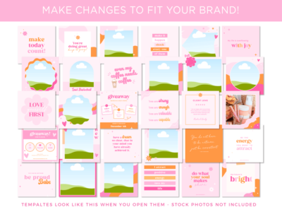 Instagram Profile Template Bundle • Macarons and Mimosas