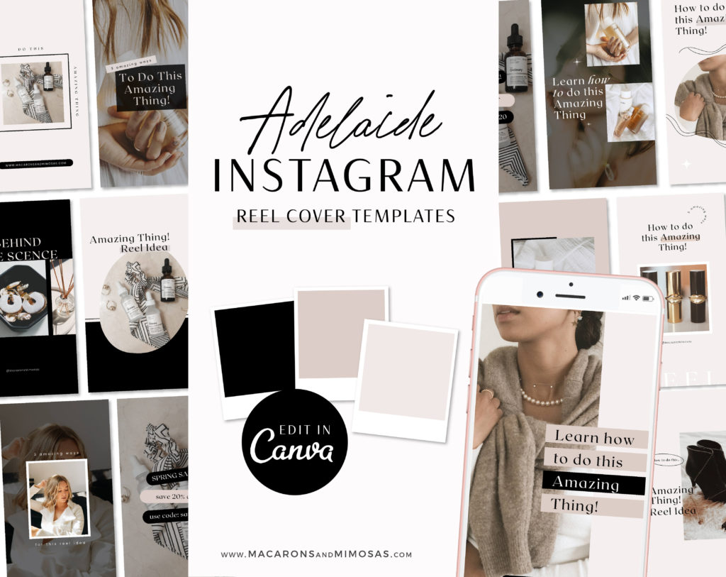 Pretty Instagram Reel Templates • Macarons and Mimosas