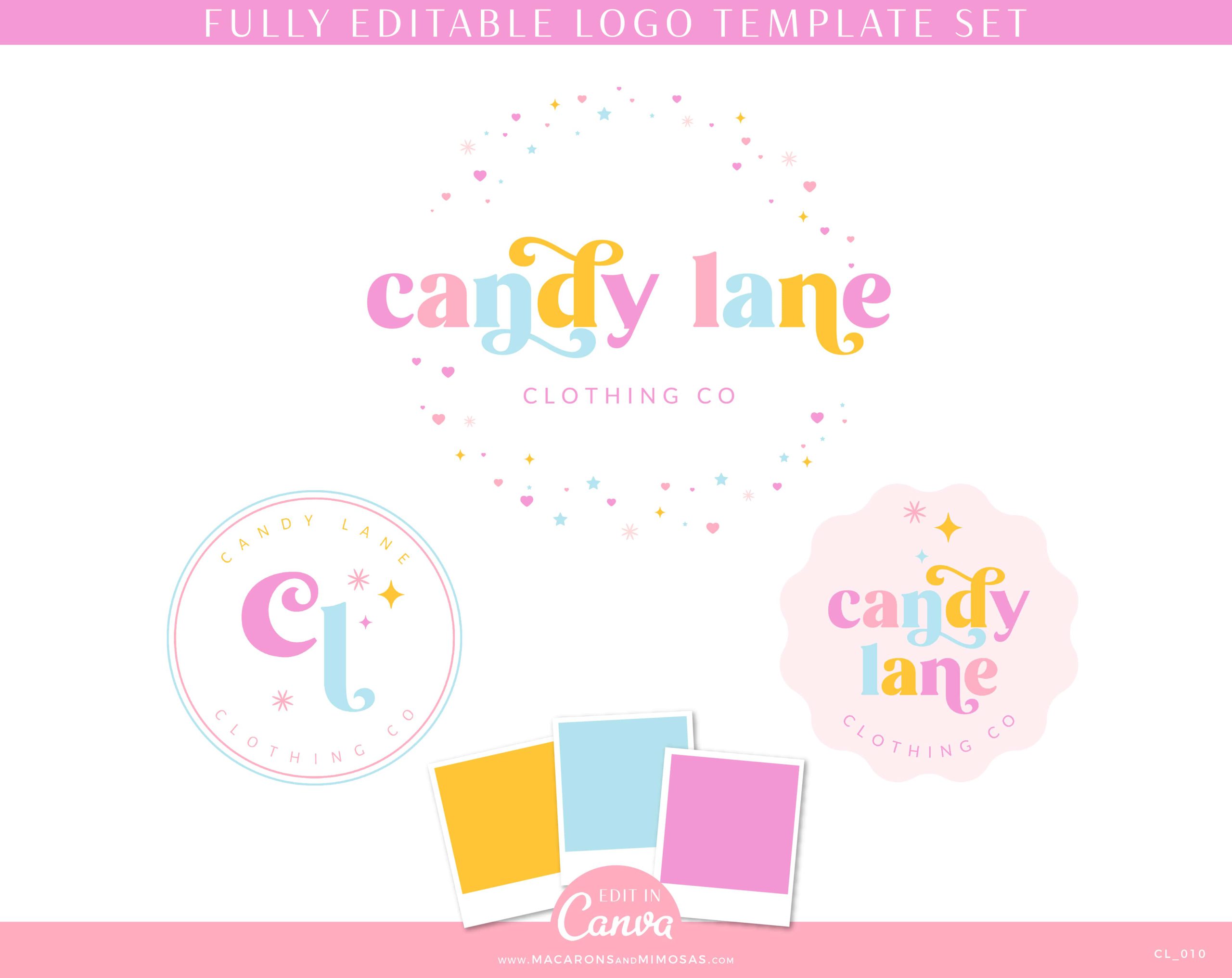 DIY Canva Editable Branding Kit • Macarons and Mimosas