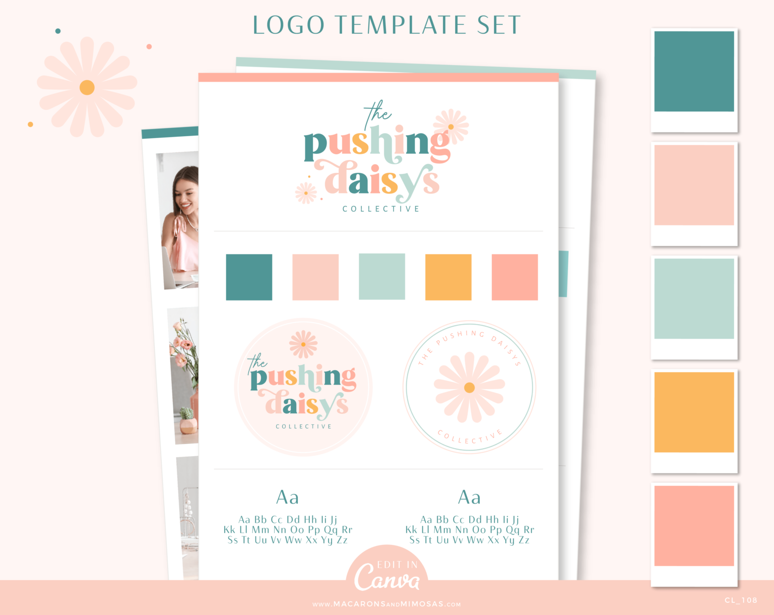 Daisy Email Signature Template Canva • Macarons and Mimosas