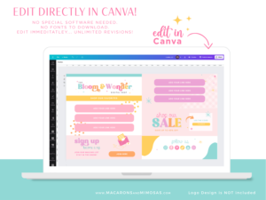 Cute Bio Templates in Pastel Colors • Macarons and Mimosas