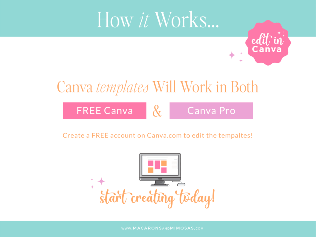 Cute Bio Templates in Pastel Colors • Macarons and Mimosas