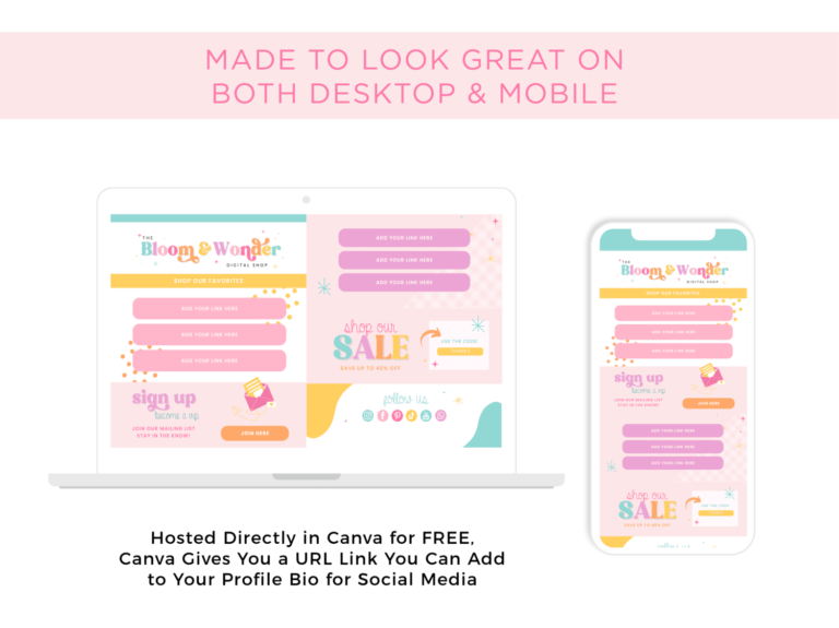 Cute Bio Templates in Pastel Colors • Macarons and Mimosas