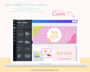 Bright Rainbow Facebook Cover Template Bundle • Macarons and Mimosas