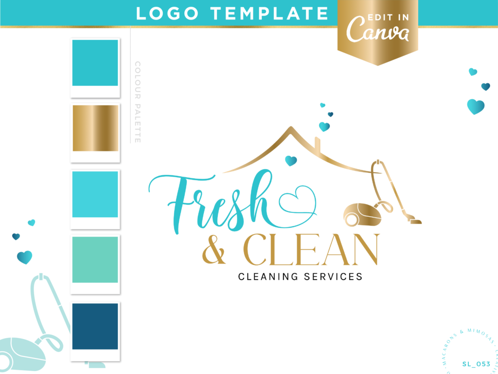 Playful Font Logo Design • Macarons and Mimosas