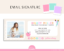 Pastel Teacher Email Signature • Macarons and Mimosas