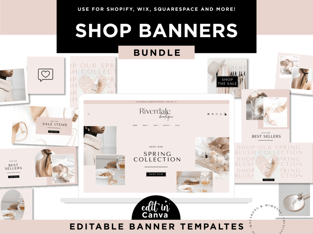 Business Banners & Templates • Macarons and Mimosas