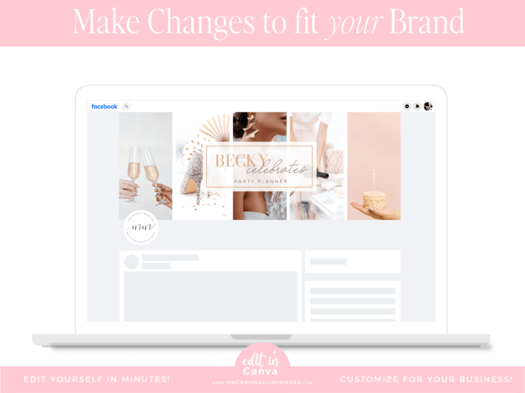 Facebook Profile Template • Macarons and Mimosas