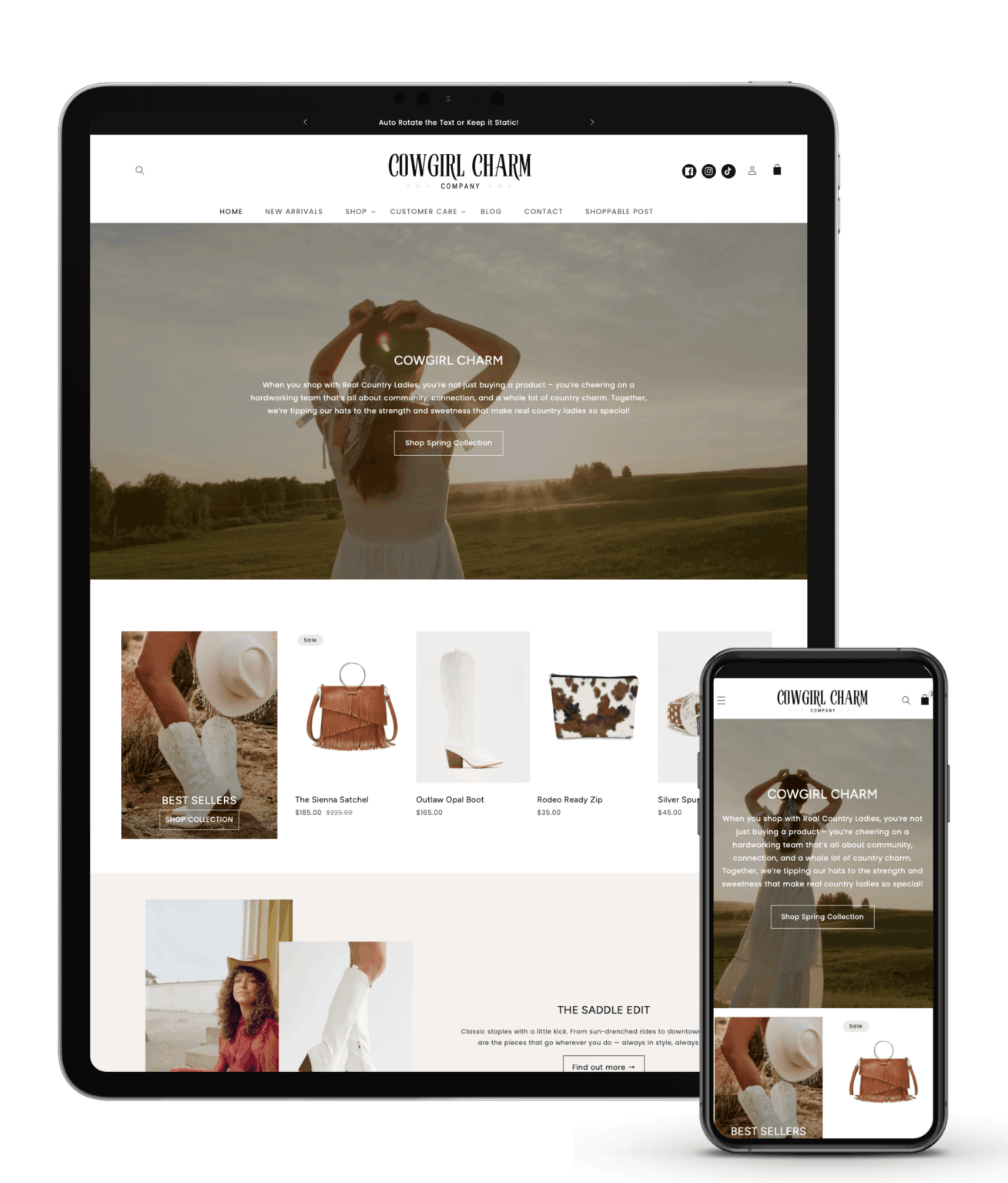Shopify Themes for Cowgirl Business & Western Brands