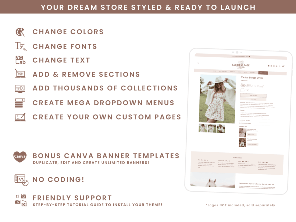 Shopify Theme for Cowgirl Boutique • Macarons and Mimosas